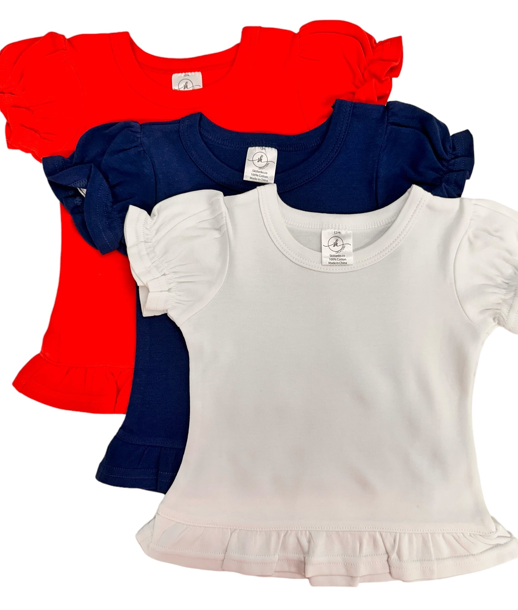 Short Sleeve Ruffle Shirt – Skc Blanks